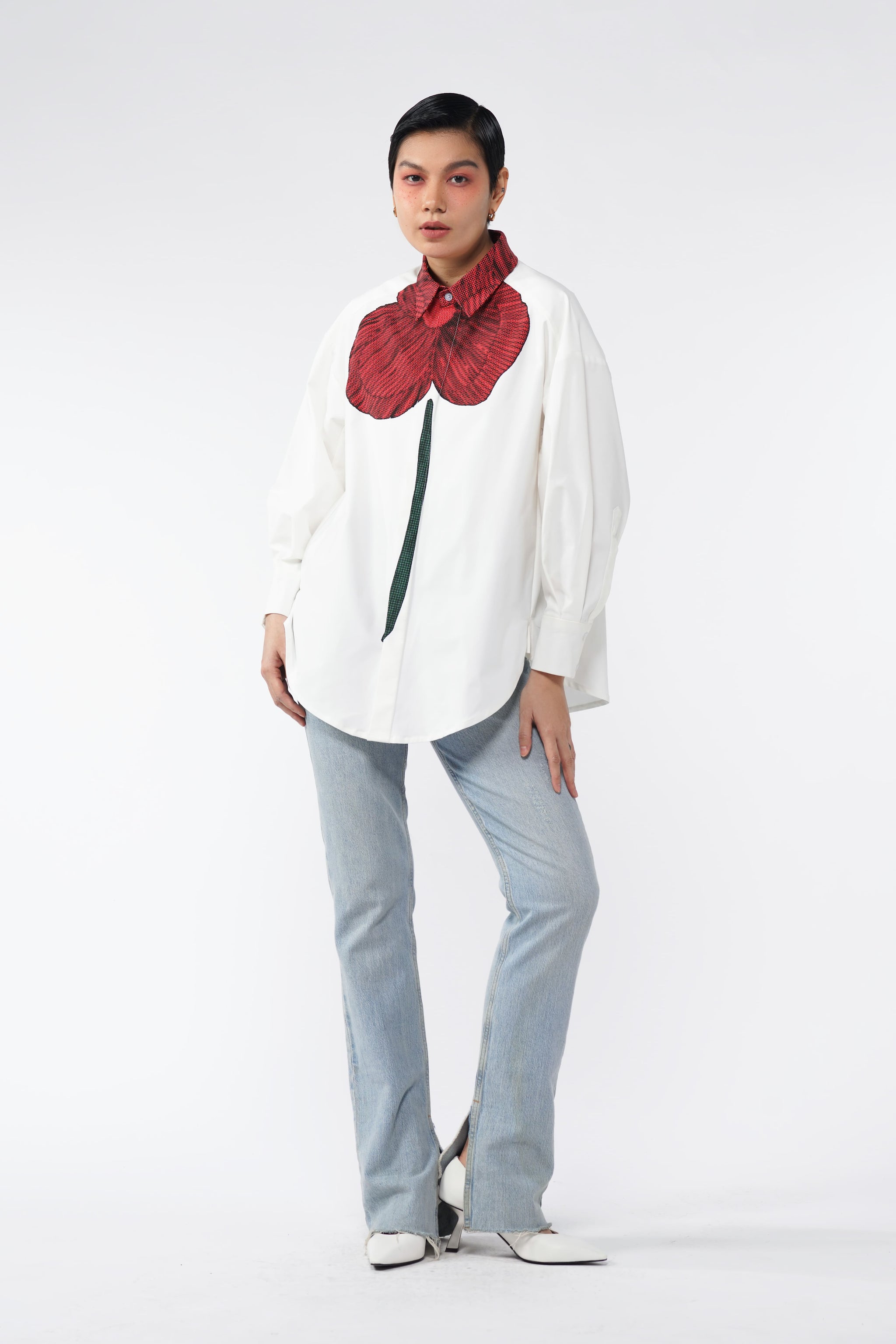 Emilie Basic Shirt - Powder