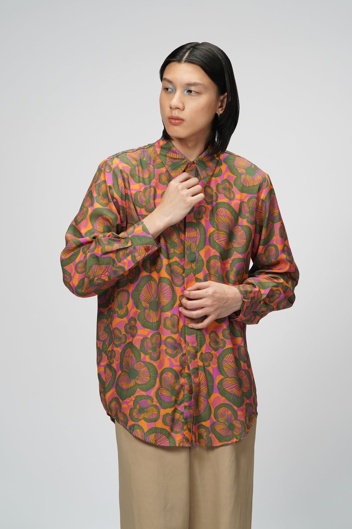 Claire Long Shirt - Sunset