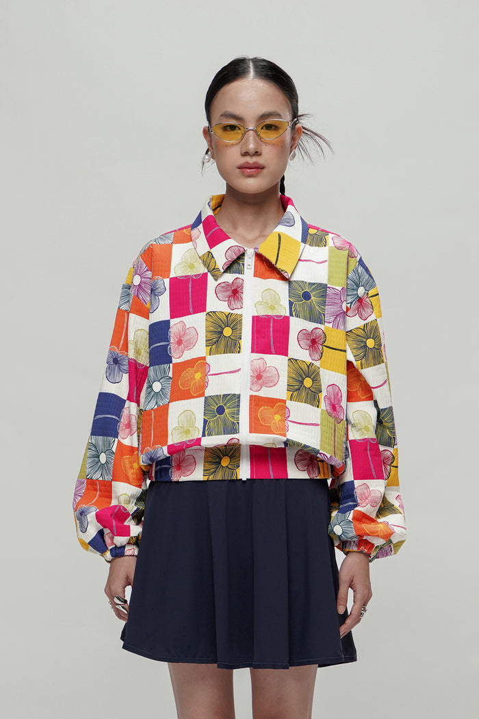 Zoe Crop Jacket - Confetti